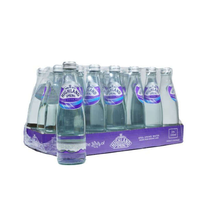 (3 ลัง=72 ขวด)Highland Spring Still Spring Water (Glass) 330ml ไฮแลนด์ ...