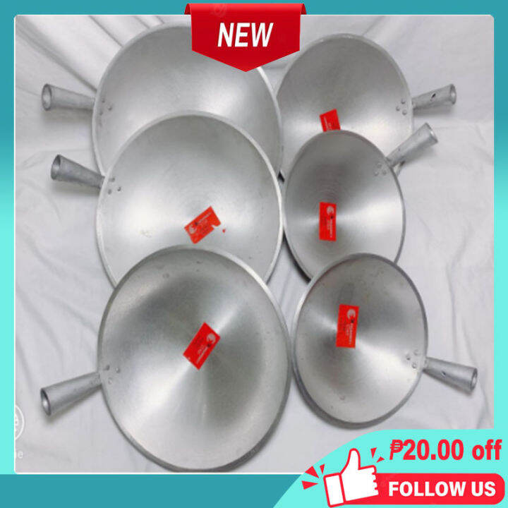 Kawali / Cawali Single handle Aluminum Frying Pan Pot Thick/Makapal ...