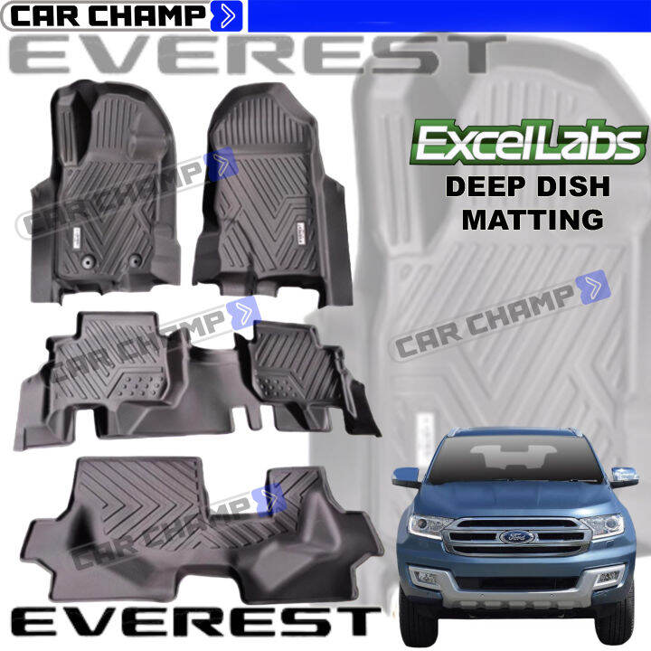 Ford Everest 2016 to 2022 OEM Deep Dish Matting V2 PREMIUM Thailand ...