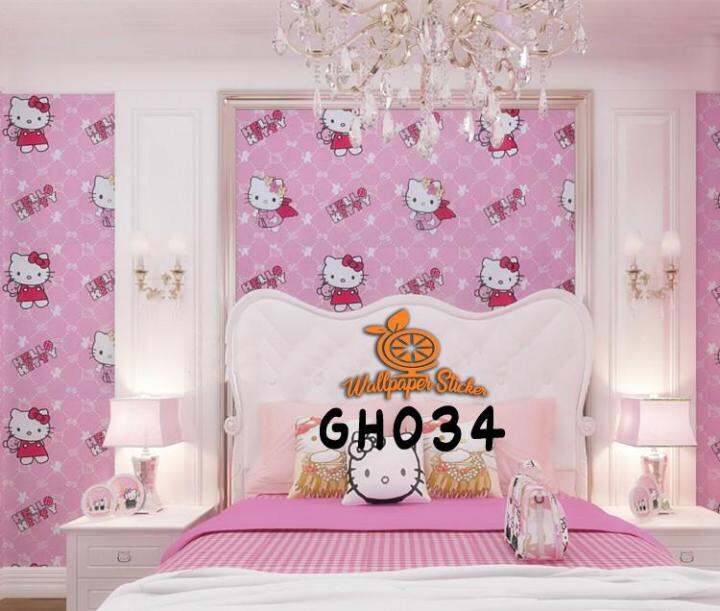 Wallpaper/Sticker Dinding Motif Hello kitty (Sayap) - JDS | Lazada ...