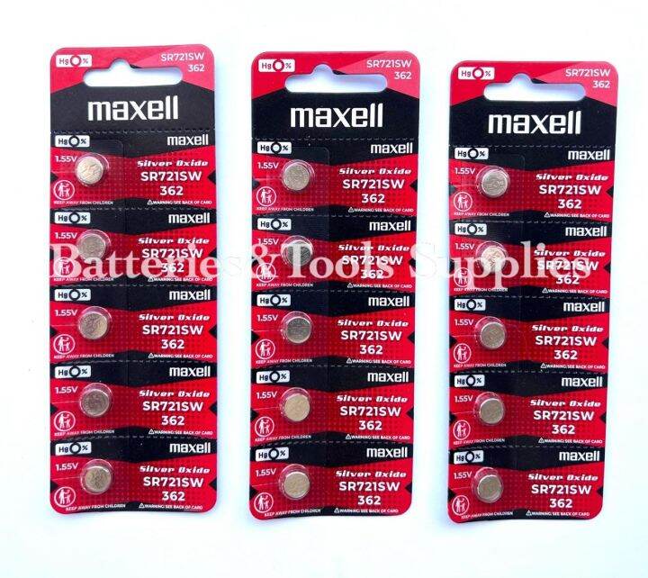 Original SR721SW (362) 1.55v Maxell Silver Oxide Battery | Lazada PH