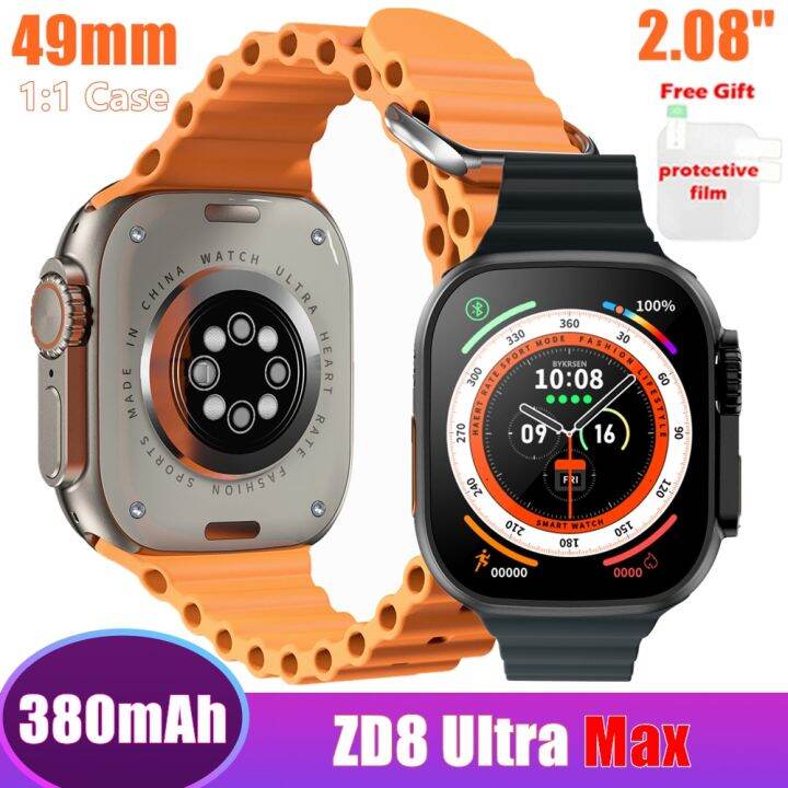ZZOOI ZD8 Ultra Max Men Smart Watch Series 8 Always-on Display 49mm 2.08" Blootooth Call NFC ECG ...