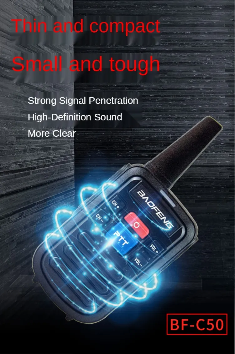 Lot BF-C50 Baofeng Walkie Talkie UHF 400-470Mhz 16Channel Portable Two ...