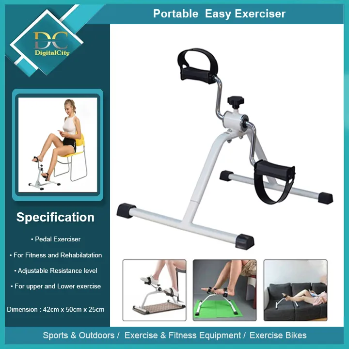 DIGITAL Portable Easy Exerciser Bike Pedal Cycle for Leg and Arms ...