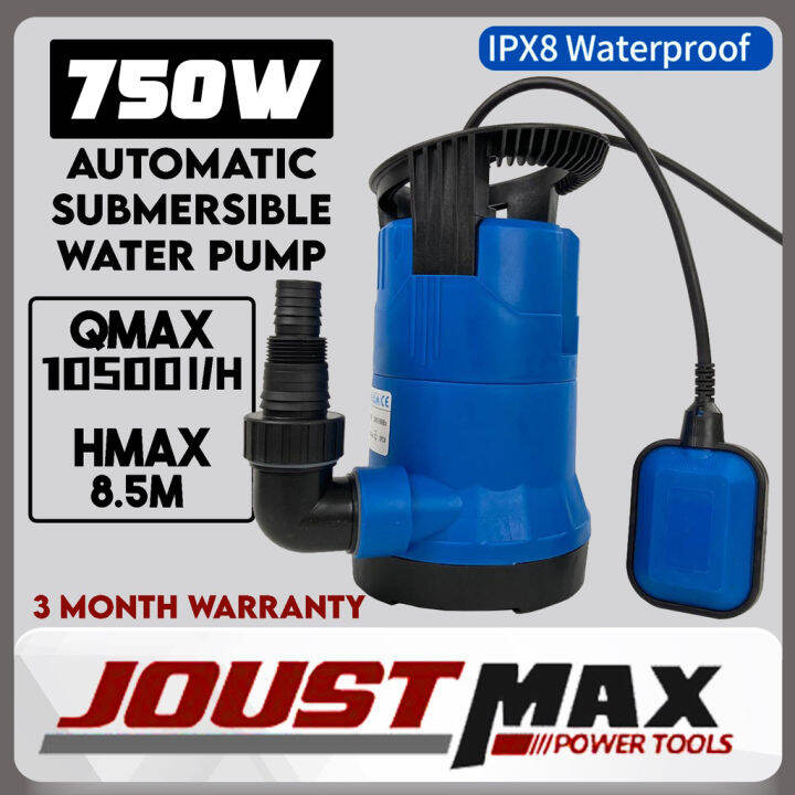 AEX69 750W AUTOMATIC SUBMERSIBLE WATER PUMP WITH FLOAT SWITCH FOR ...