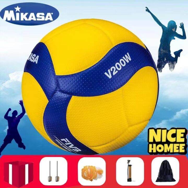 【READY STOCK】 ⊿Official Original Mikasa V200W volleyball ball Competition Training Soft PU ...