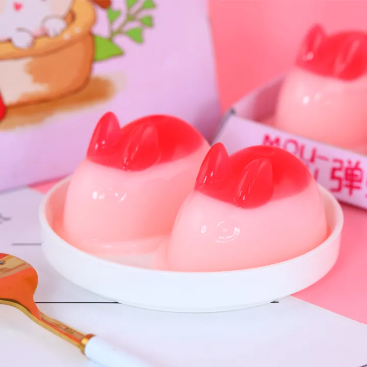 Rabbit Jelly pop Rabbit mousse fruity frozen pudding Children cute ...