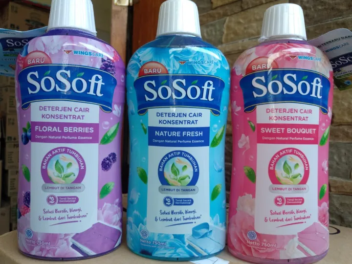 SoSoft Detergent Cair 750ml | Lazada Indonesia