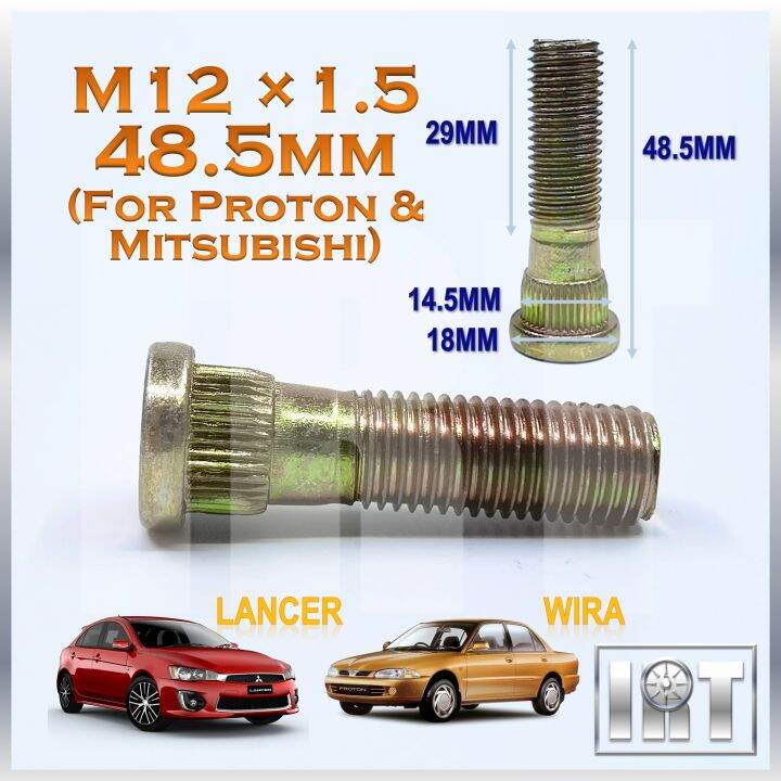 Wira Mitsubishi Bolt Lancer Nut Screw Skru Skrew Kereta 1.5 Thread ...