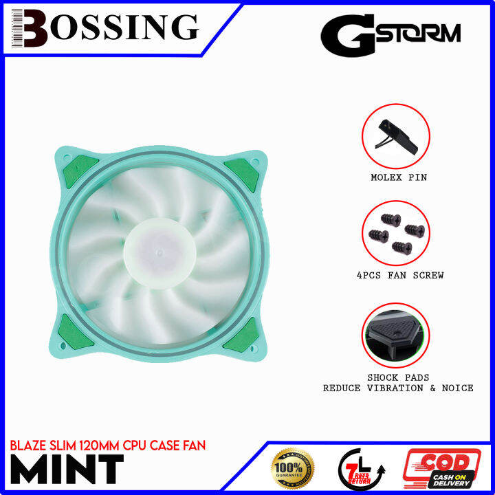 Gstorm BLAZE SLIM RING MINT CYAN | NEO MINT | darkFlash DLM22 120mm PC ...
