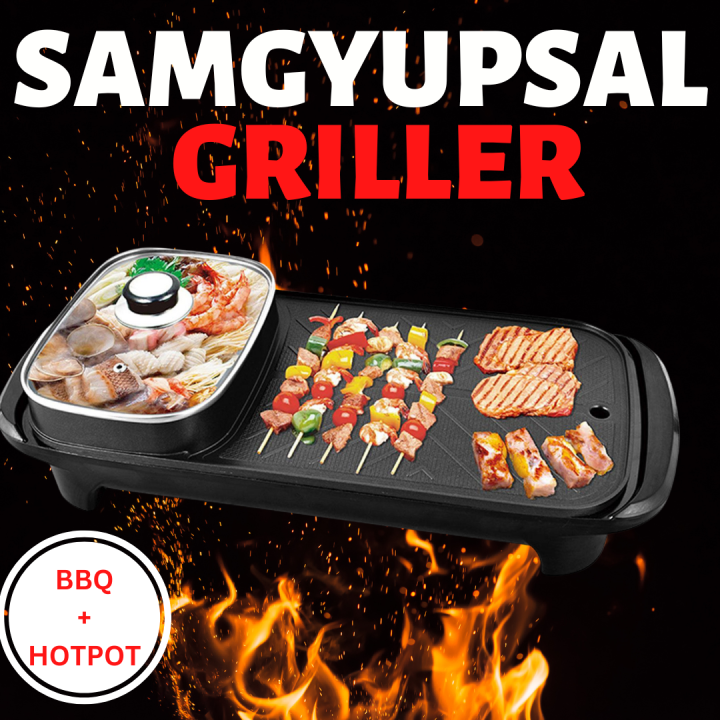 (BEST GRILLER PORTABLE) BUY NOW!!! 2in1 Korean Samgyupsal Grilled BBQ ...