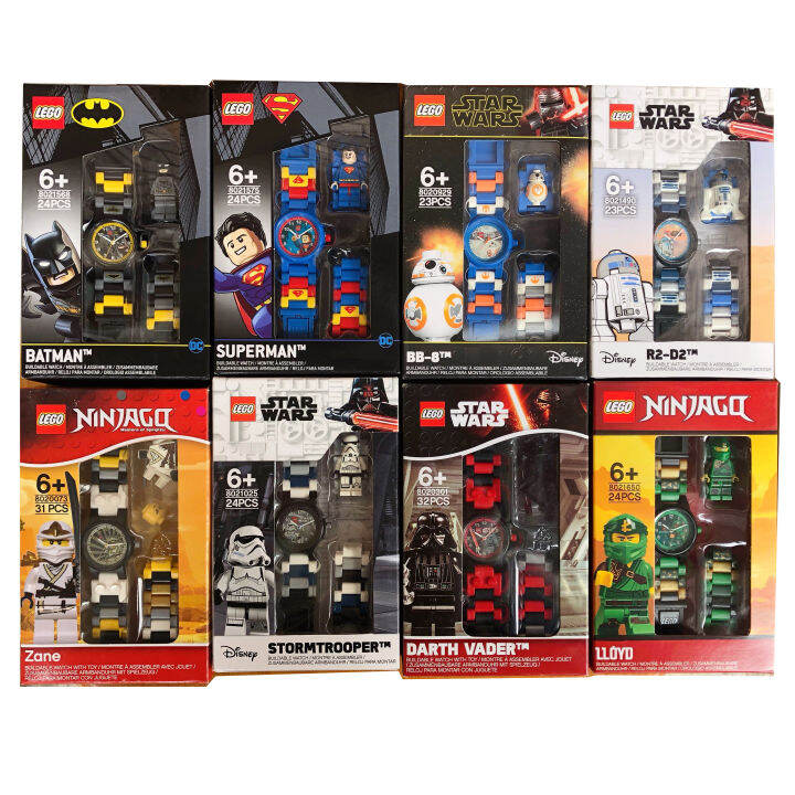 Authentic Lego building block watch Star Wars Darth Vader Superman ...