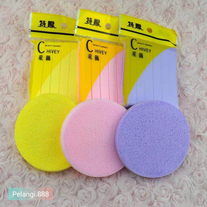 PROMO FACIAL SPONGE STICK 12 BATANG / PACK SPONS KENTANG WAJAH CHIVEY ...
