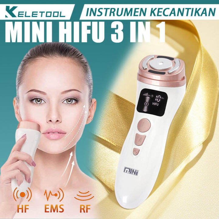 Pengiriman lokalKeletool Alat Kecantikan HIFU RF EMS Frekuensi Radio ...