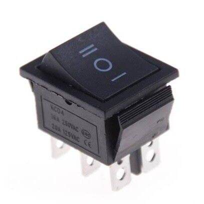 Rocker Switch On Off On 3 Posisi 6 Pin Saklar 6P DPDT 16A 250VAC KCD4 ...