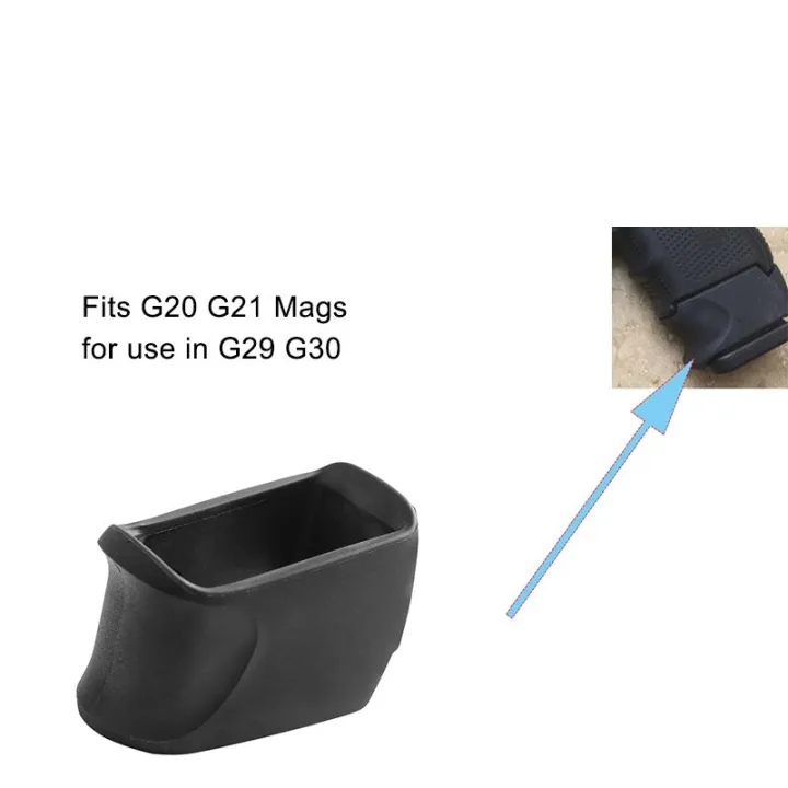Magiccrab Rubber Grip Adapter for GLOCK 29-30 Fit G20 G21 Mags for use ...