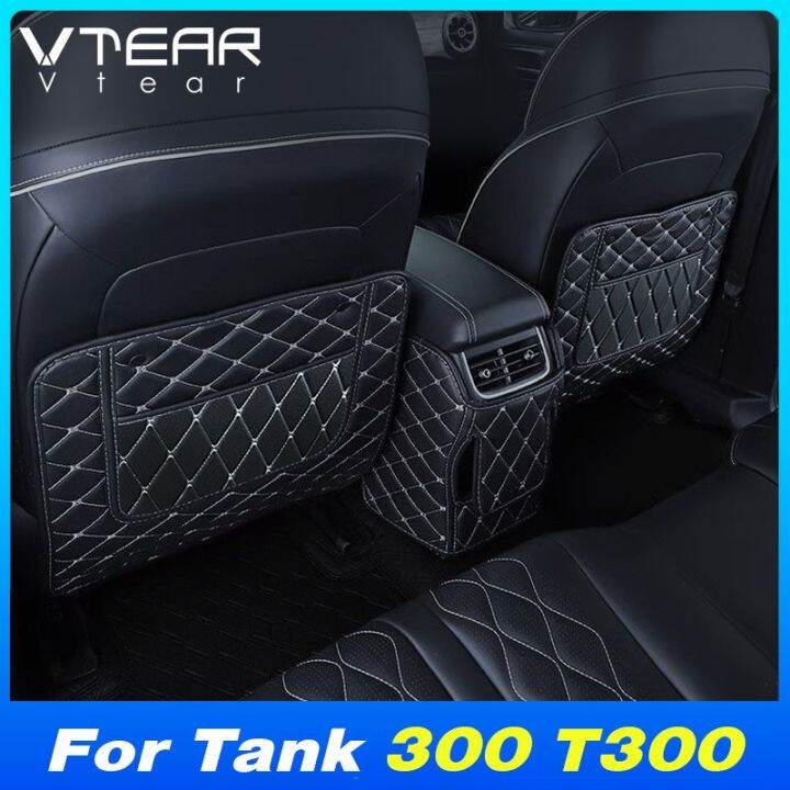 เสื่อกันเตะเบาะนั่งรถยนต์ด้านหลัง Vtear ป้องกันแผ่นสกปรกด้านหลังกันสึกหรอชิ้นส่วนอุปกรณ์เสริม ...