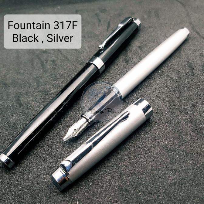 TERLARIS Fountain Pen 317F, Pena Kaligrafi Metal, Pump/Catridge, Pen ...