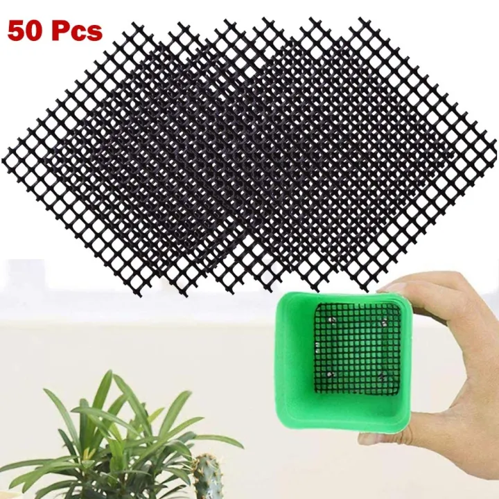 45x1.5mm Mesh Pad 50pcs Anti Corrosion Drainage Plant For Bonsai Grid ...