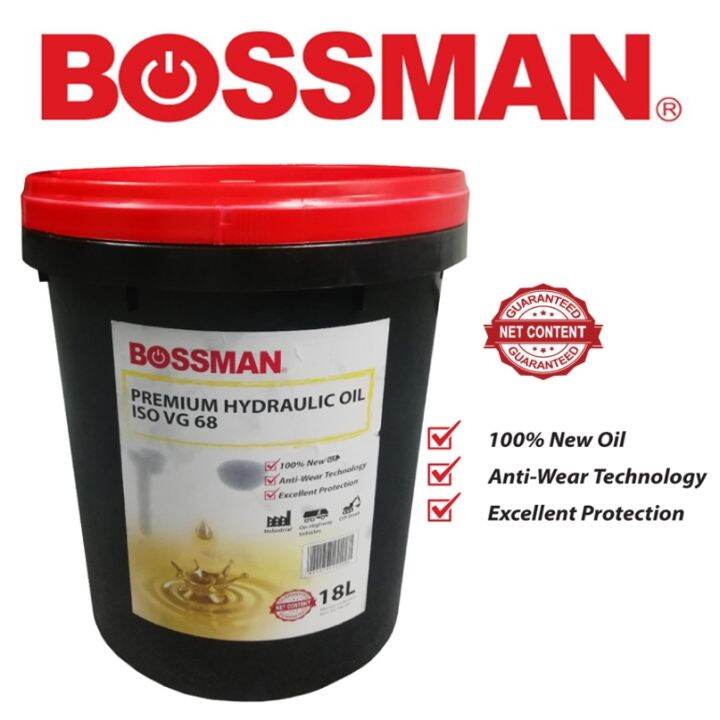 READY STOCK !BOSSMAN PREMIUM HYDRAULIC OIL ISO VG BHO 32,46,60,100 ...