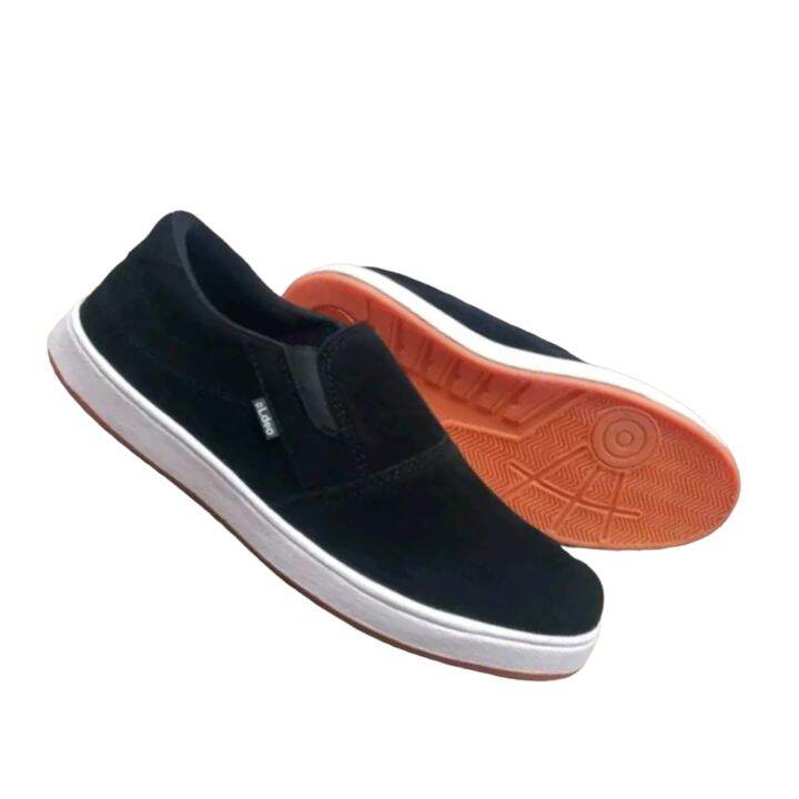 Sepatu Slip On Pria Keren Aldeo Terbaru Hitam Kekinian Buat Gaya Slop ...