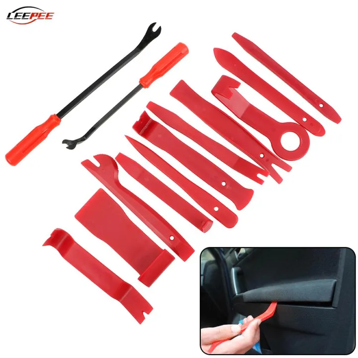 13Pcs Car Accessories Retrofit Kit Plier Wrench Lever Tools Repair Disassembly Mounting For ...