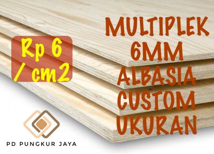 TRIPLEK / MULTIPLEK 6MM ALBASIA UKURAN CUSTOM | Lazada Indonesia