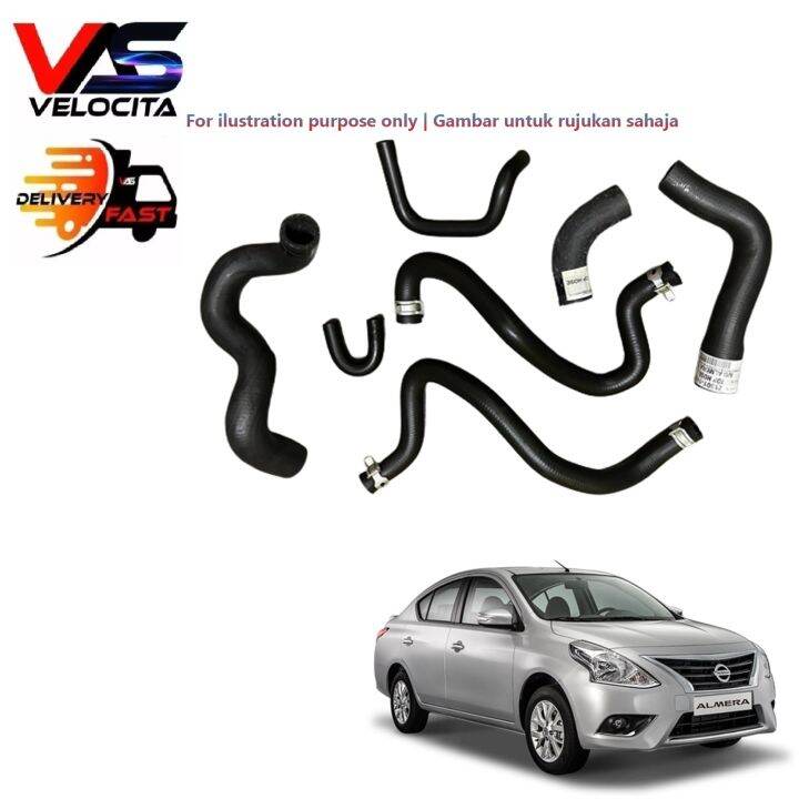 OEM RADIATOR HOSE SET NISSAN ALMERA 1.5 N17L 2012-2019 | Lazada