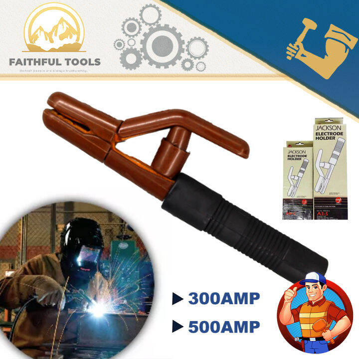 JACKSON Electrode Welding Rod Stick Holder Clamp Jaw 300A/500A | Lazada PH