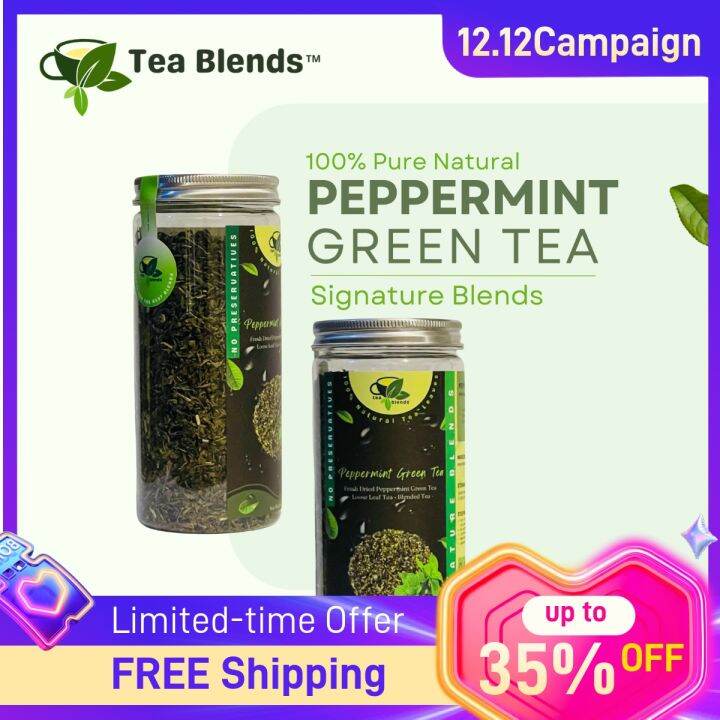 Signature Blends Peppermint Green Tea 70 Grams | Lazada PH