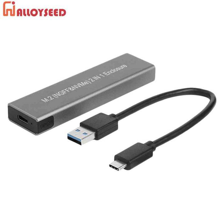 USB Type C SSD External Enclosure M.2 NVME PCIE SATA M/B Key Mobile ...