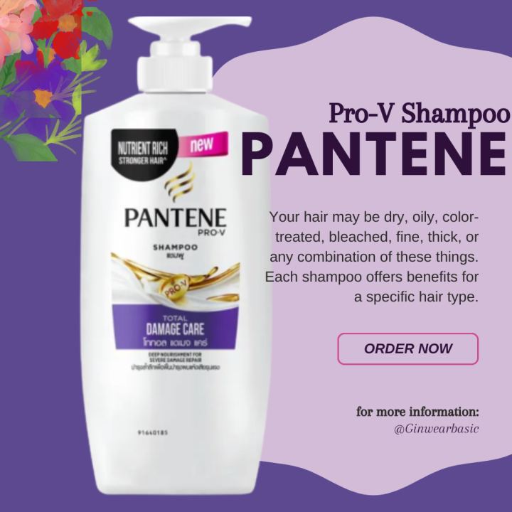 Pantene Pro-V Total Damage Care Shampoo 450ml / Pantene Pro-V Hair Fall ...