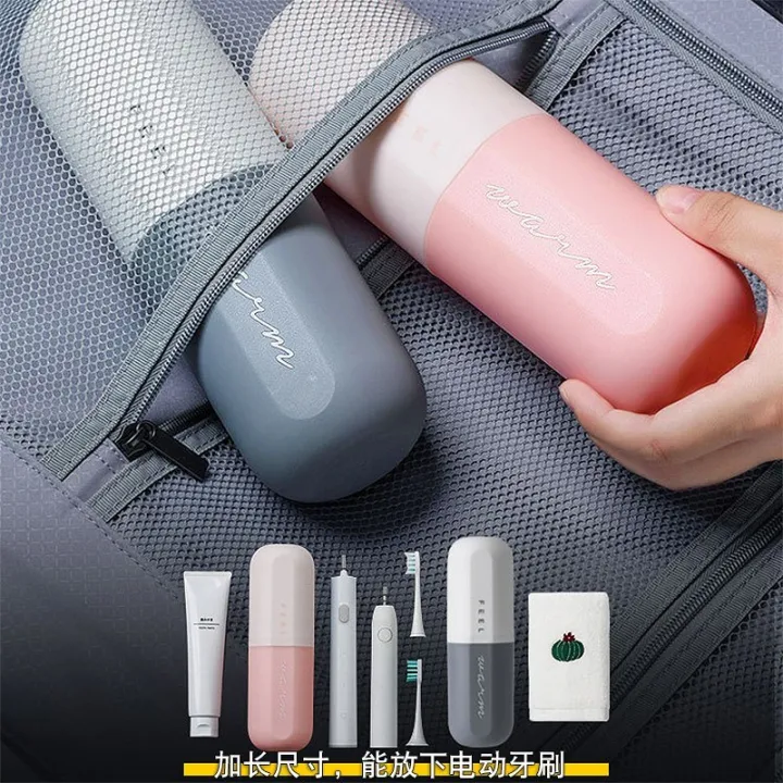 Travel mug gargle extended large electric toothbrush, toothpaste, tooth ...