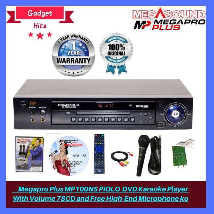 Megapro Plus Karaoke Player MP100NS Piolo with Free Wired Microphone Volume 78 CD | Lazada PH