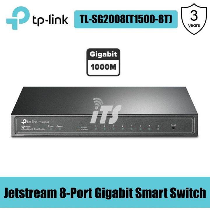 TP-Link Jetstream 8-Port Gigabit Smart Network Switch (TL-SG2008(T1500G ... TP-Link Jetstream 8-Port Gigabit Smart Network Switch (TL-SG2008(T1500G ...