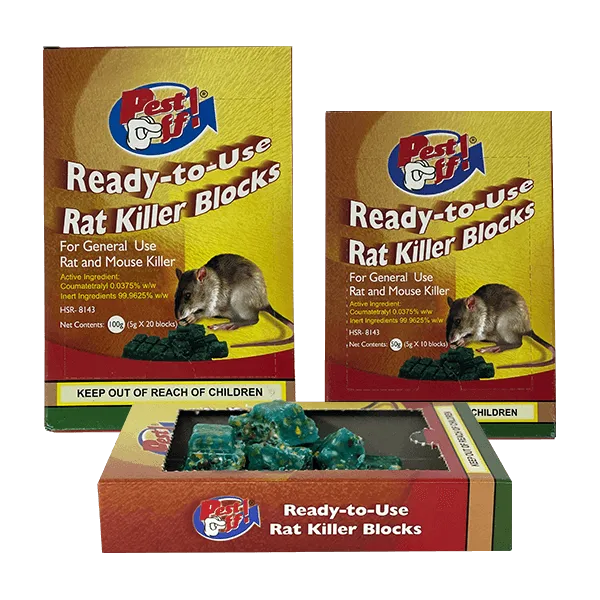 Pest Off! Ready-To-Use Rat Killer Blocks 50g | Lazada PH