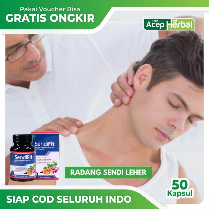 Obat Radang Sendi Leher, Leher Kaku Dan Nyeri - SendiFit Acep Herbal 50 kapsul Alami 100% ...