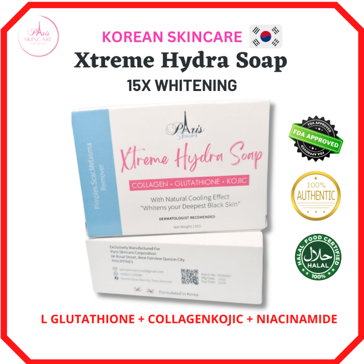 XTREME HYDRA SOAP 135G+FREEBIES - KOREAN SOAP/COLLAGEN/GLUTATHIONE ...