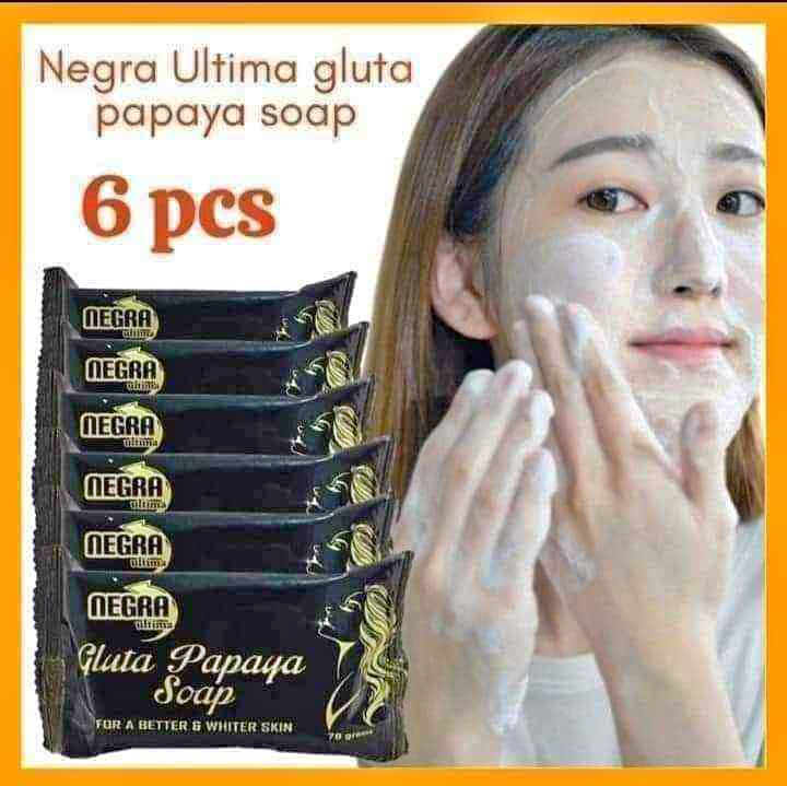 ORIGINAL Negra Ultima Gluta Papaya Soap - 6PCS per PACK (70g each ...