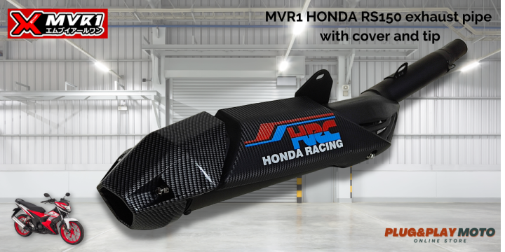 MVR1 HONDA RS150 Exhaust Pipe with Cover and Tip | Lazada PH
