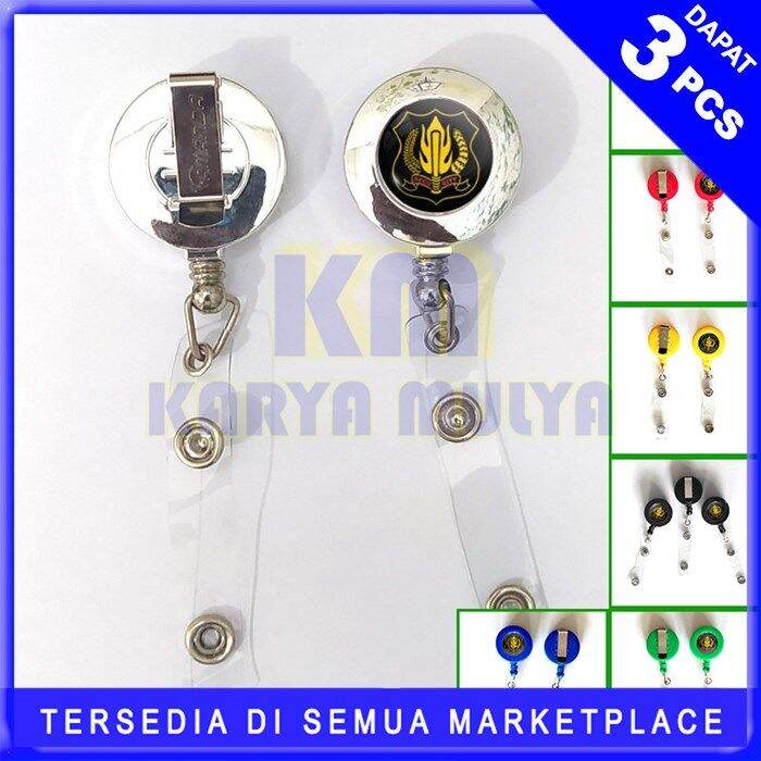 ID Card Yoyo Satpam Security Pancasila Gantungan ID Card Holder Satpam ...