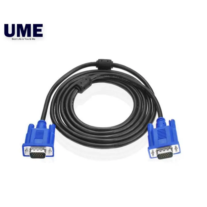 VGA Cable 5m High Resolution High Quality 3+6 Cable VGA5 (Black) UME ...