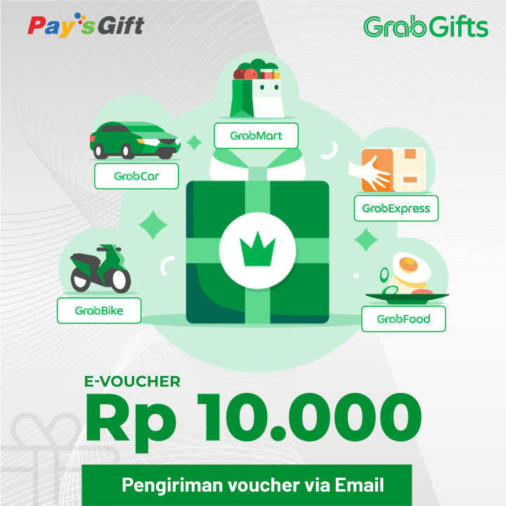 [Paysgift] Digital Voucher GrabGifts Value Rp 10.000 - Special Kemerdekaan | Lazada Indonesia