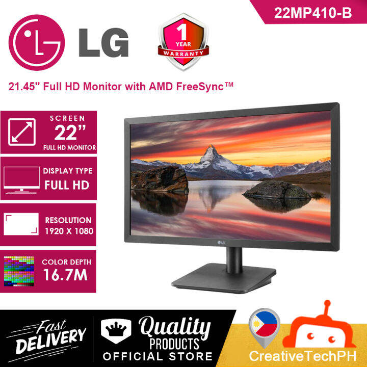 NEW LG Full HD Monitor 22MP410-B 21.45'' Full HD Monitor with AMD FreeSync™ | Lazada PH