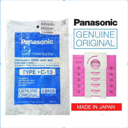 Panasonic Vacuum Dust Bag Filter Type C-13 / Panasonic Paper Bag Type C-13 (ORIGINAL) | Lazada
