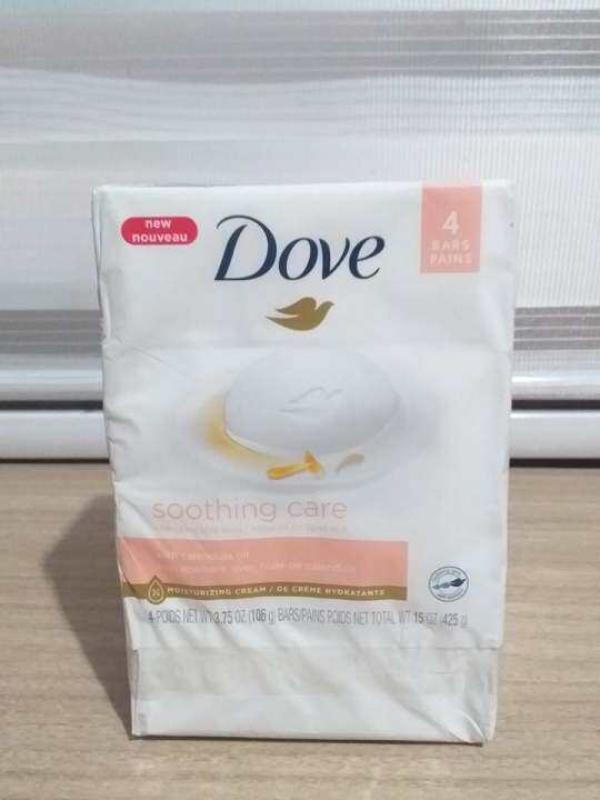 Dove soothing care saop with calendula oil 4 bars (425g) | Lazada PH