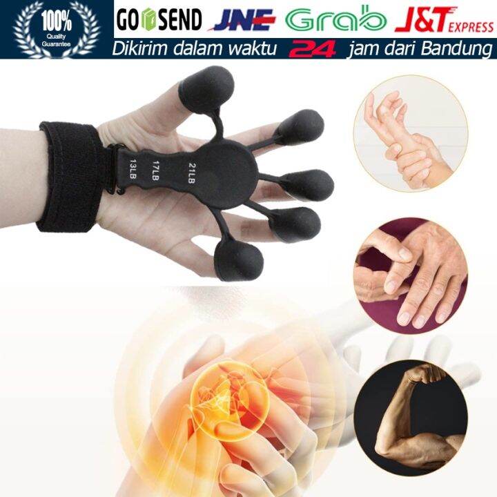 Finger Gripper Finger Berolahraga Jari Gitar 6tingkat Tahan Pemulihan ...