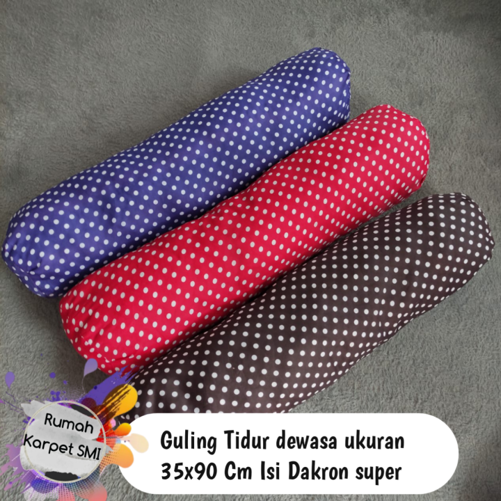 Promo Terbaru Dan Murah Guling Polkadot Dakron Premium/Guling Tebal Dan ...