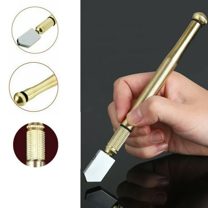 Anti-skid Handle Diamond Cutter Glass Cutter Head Steel Blade Manual ...