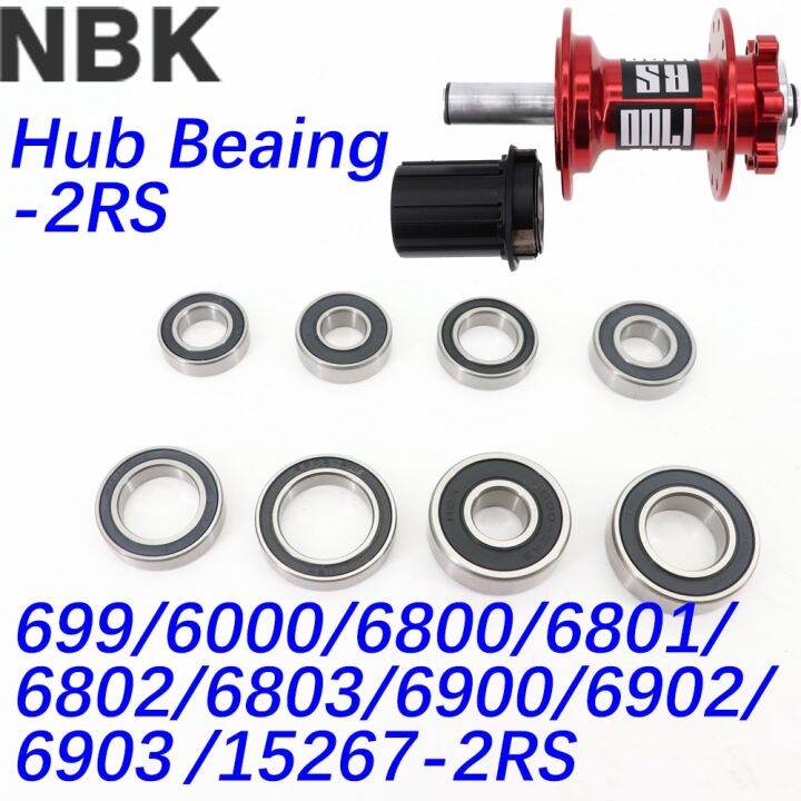 NBK Bike Hub Bearing Repair 699 6000 6800 6801 6802 6803 6900 6902 6903 15267 2RS RS ABEC-5 ...
